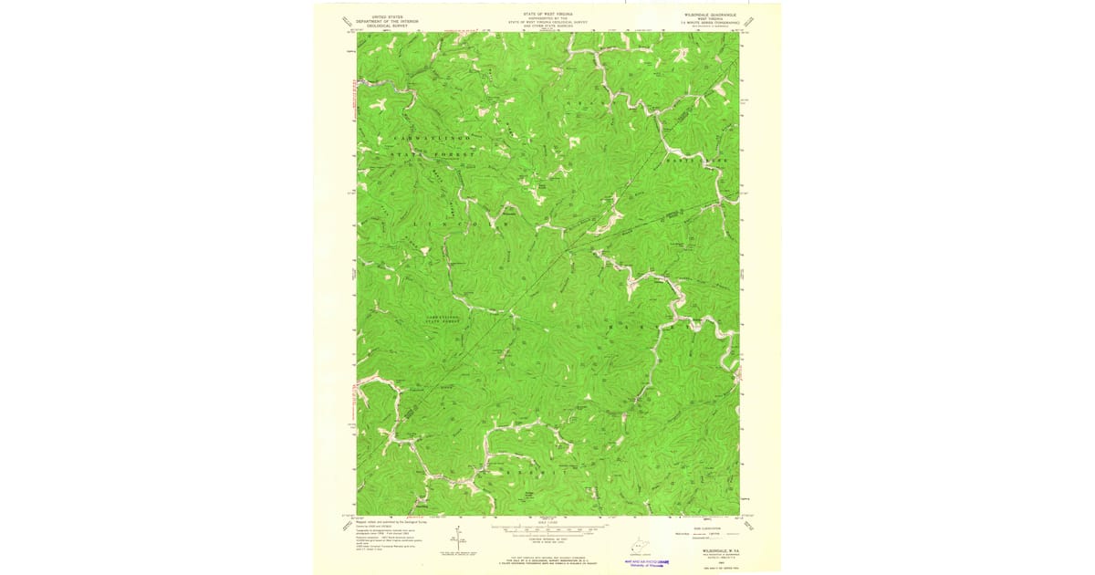 1963 Map of Wilsondale, Wayne County, WV — High-Res | Pastmaps