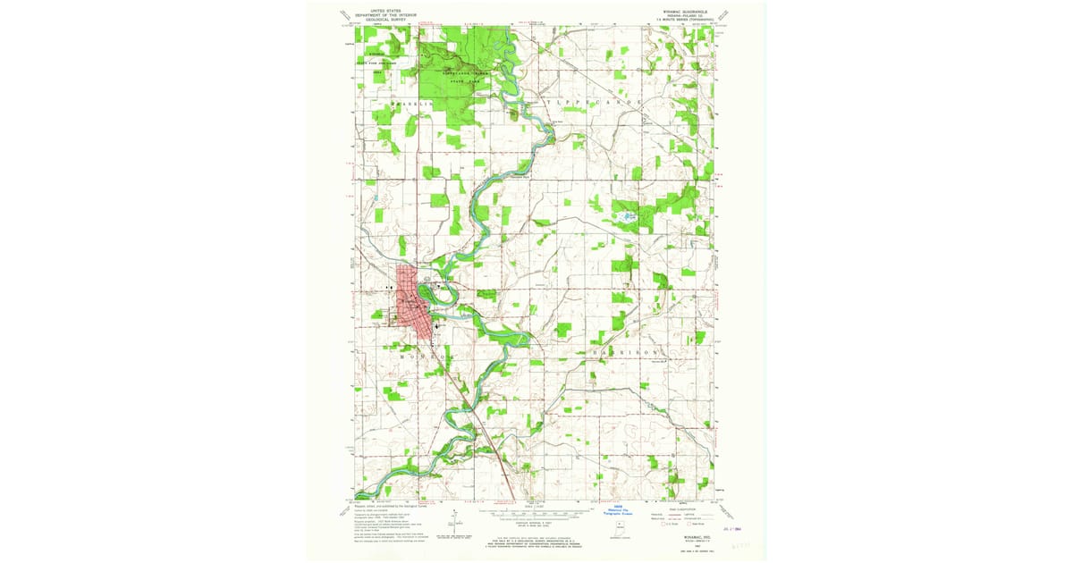 1960s Maps of Winamac, IN | Pastmaps