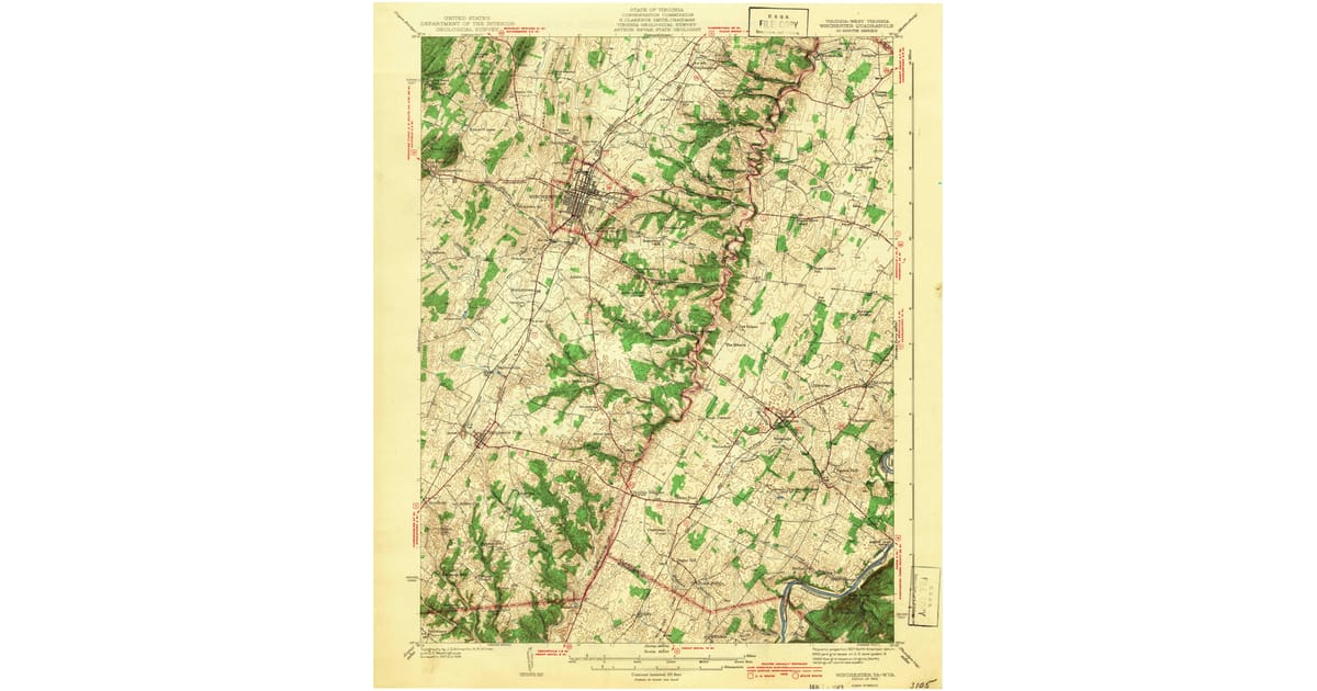 1940s Maps of Stephenson, VA | Pastmaps