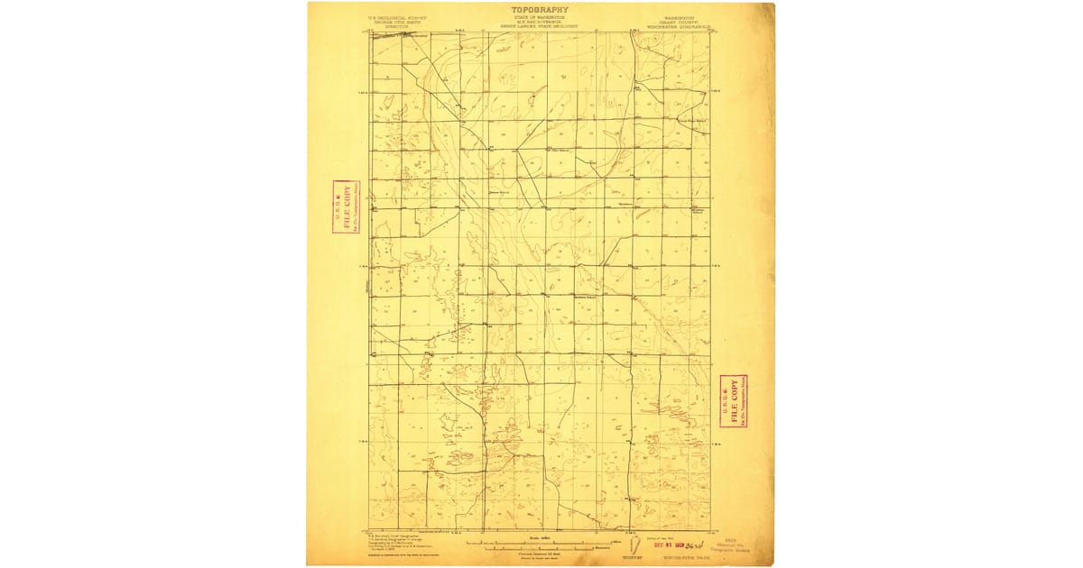Old Maps of Winchester, WA for Hiking & Exploration | Pastmaps
