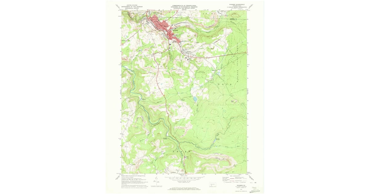 1971 Map of Windber, PA — High-Res | Pastmaps