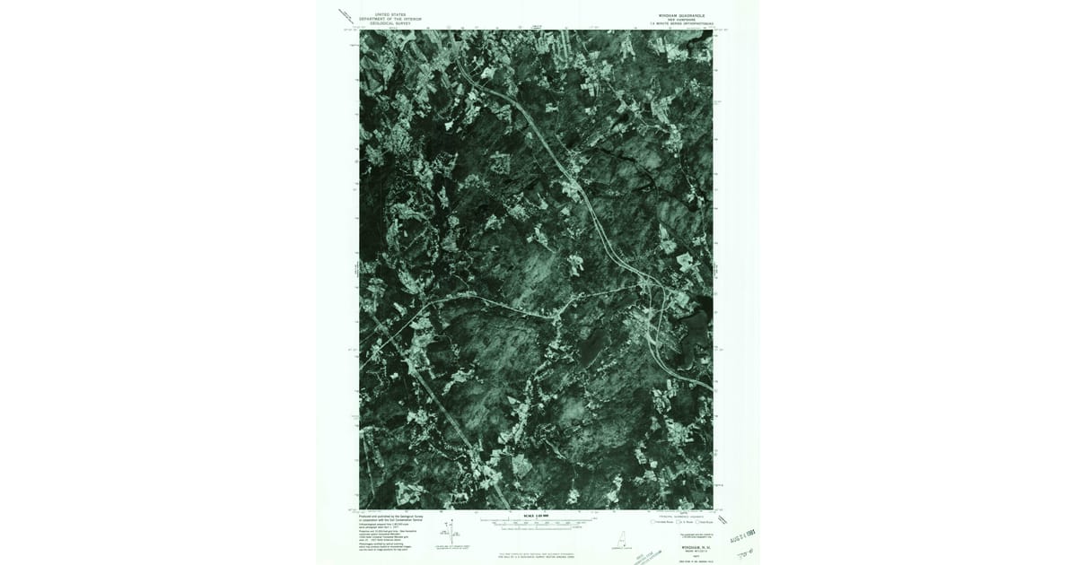 1977 Map of Windham, Rockingham County, NH — High-Res | Pastmaps