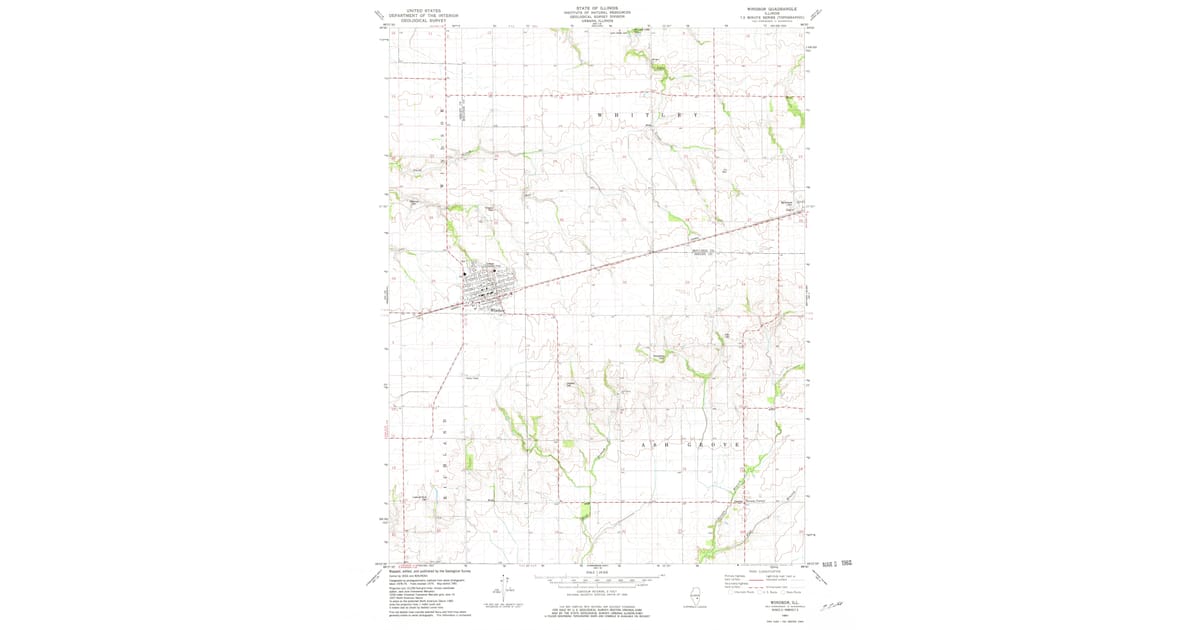 1981 Map of Windsor, IL — High-Res | Pastmaps
