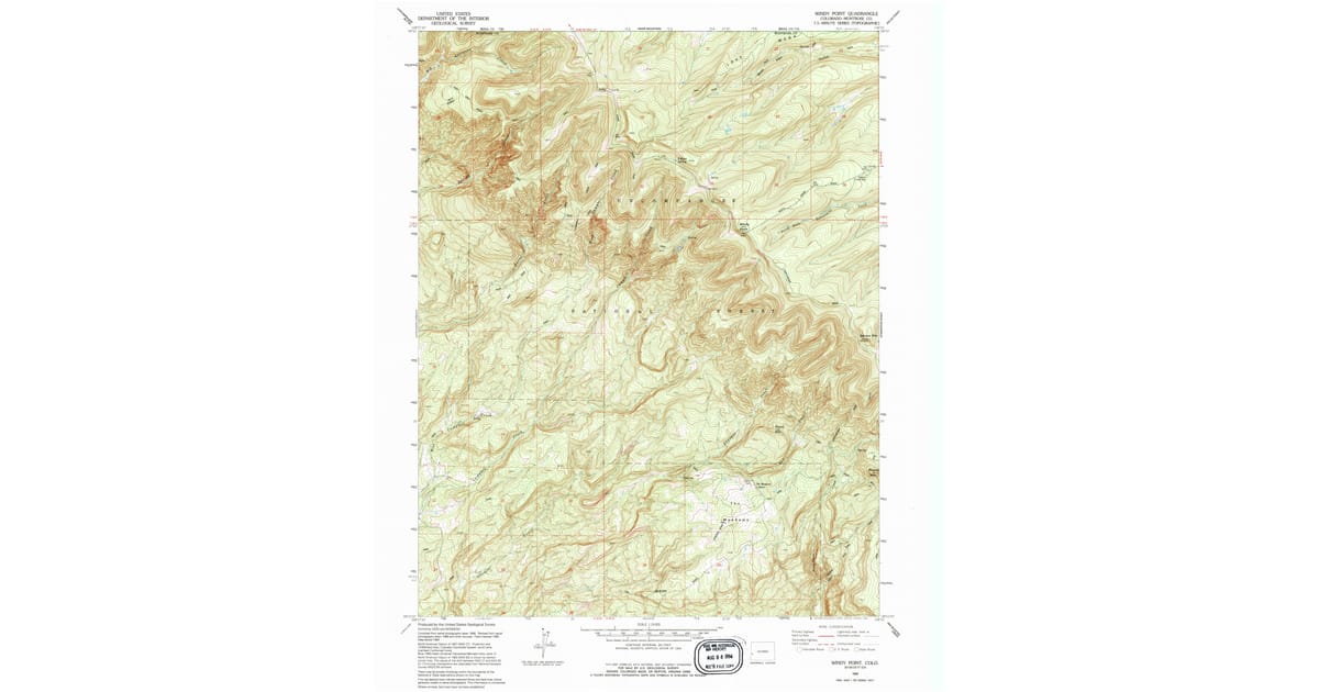 1994 Map of Windy Point, Montrose County, CO — High-Res | Pastmaps