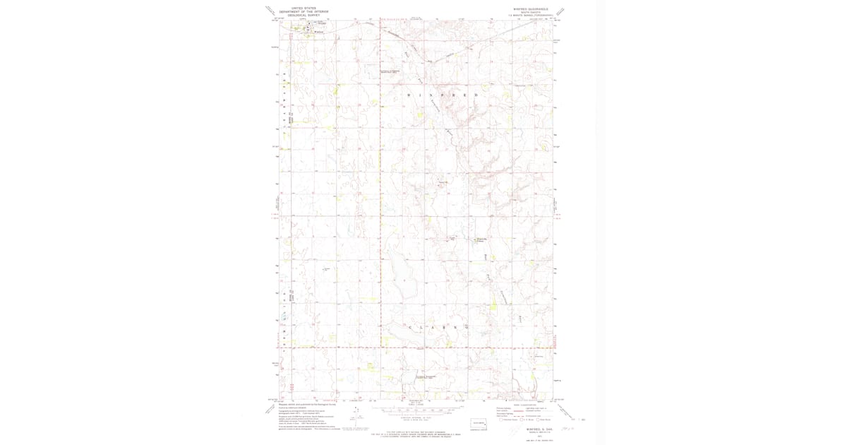 1970s Maps of Lake County, SD | Pastmaps