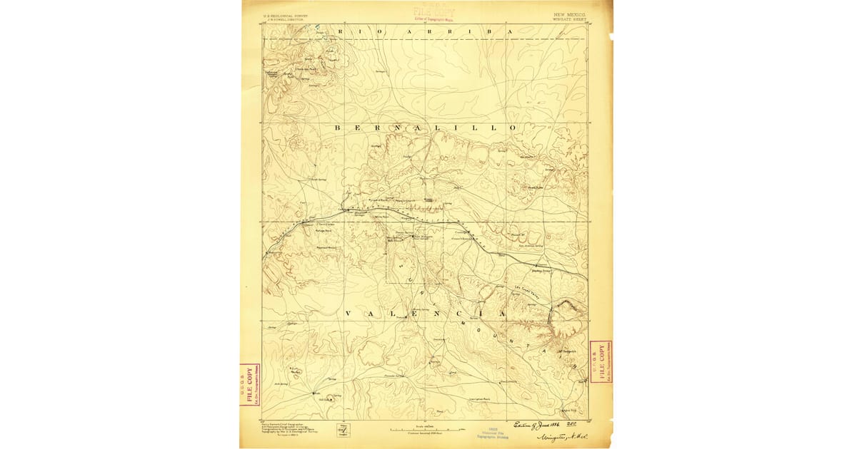 Old Maps of Upper Nutria, NM | Pastmaps