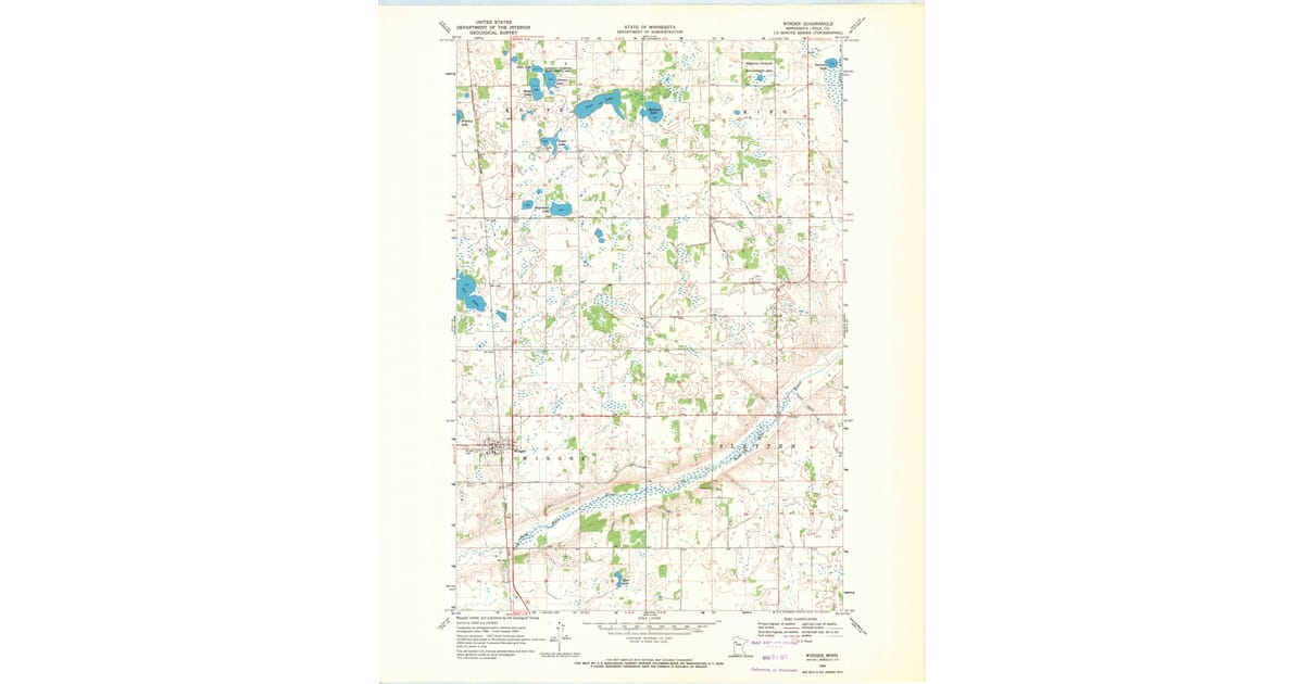 1969 Map of Winger, MN — High-Res | Pastmaps