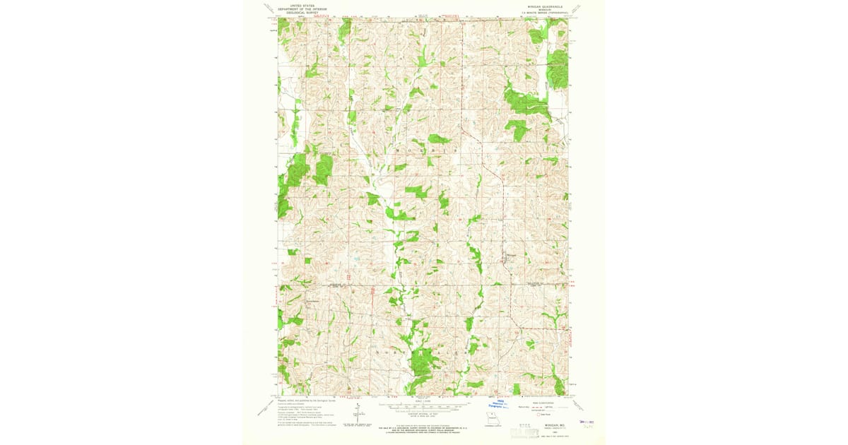 1963 Map of Winigan, MO — High-Res | Pastmaps