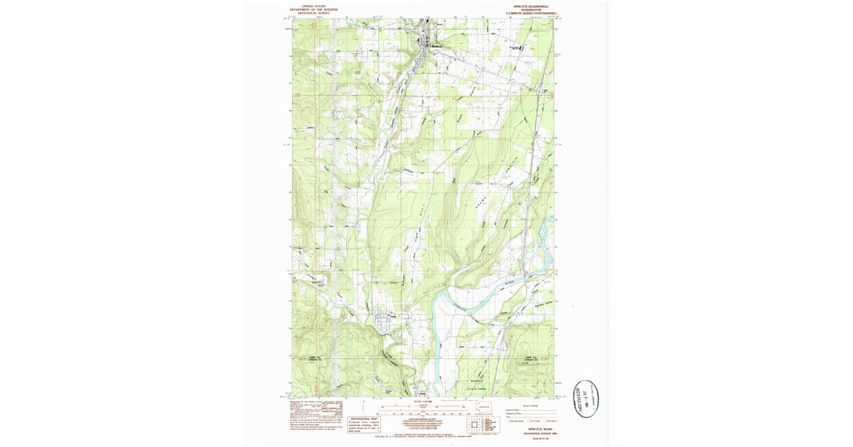 1985 Map of Winlock, WA — High-Res | Pastmaps
