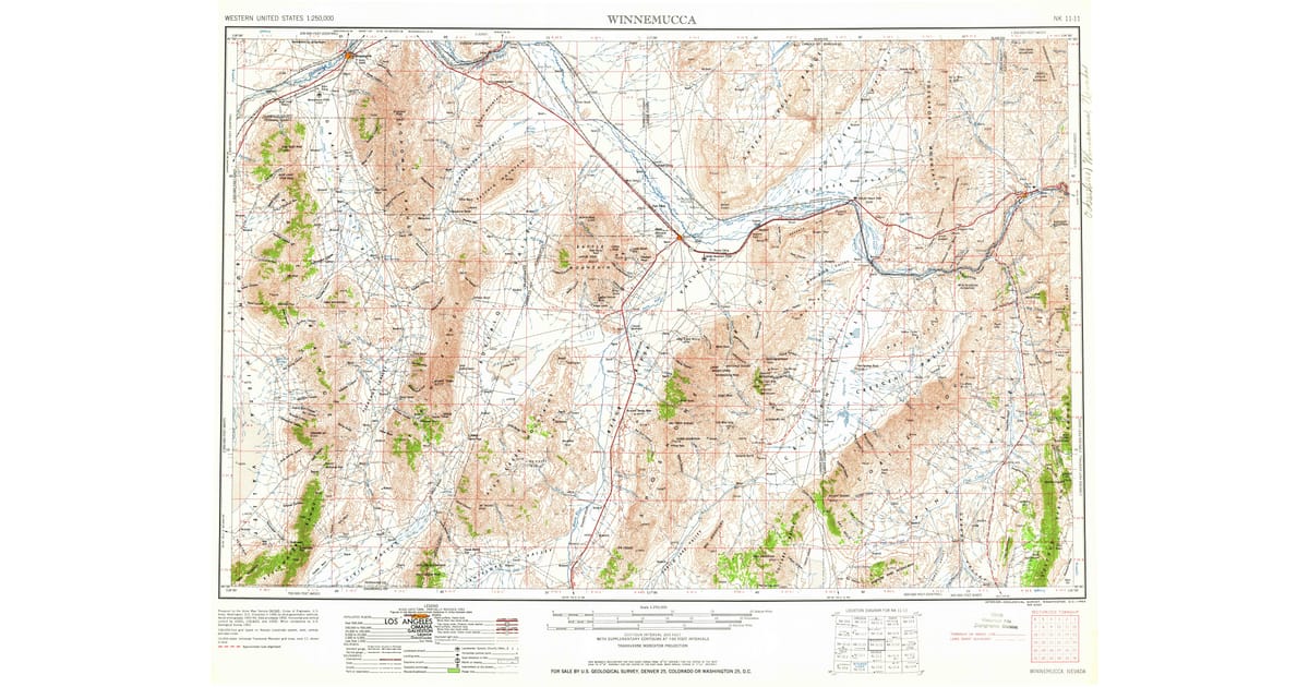 1962 Map of Winnemucca, NV — High-Res | Pastmaps