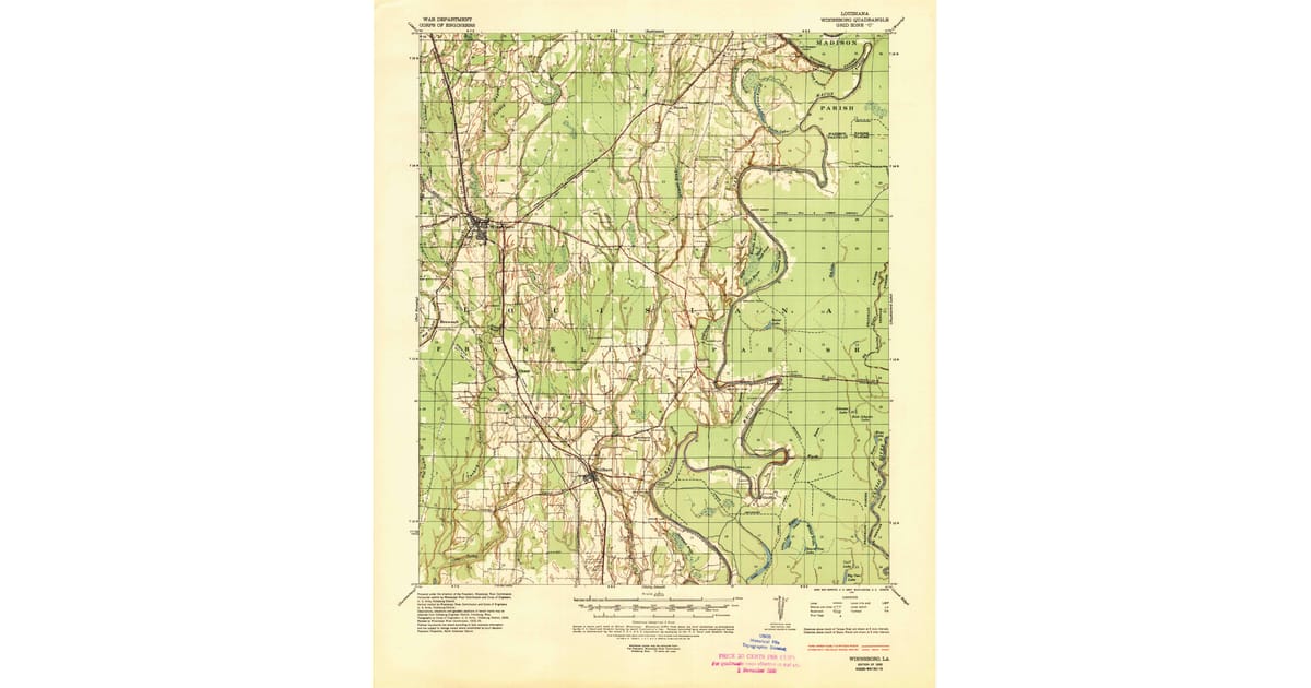 Old Maps of Baskin, LA for Hiking & Exploration | Pastmaps