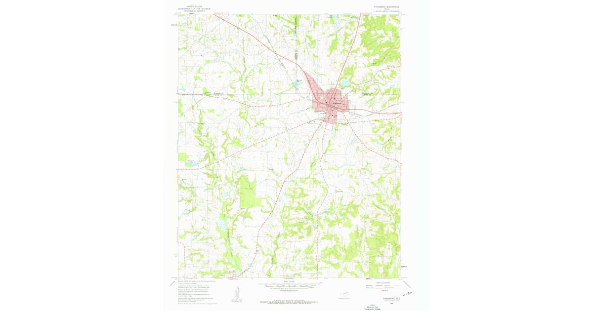 1960s Maps of Winnsboro, TX | Pastmaps