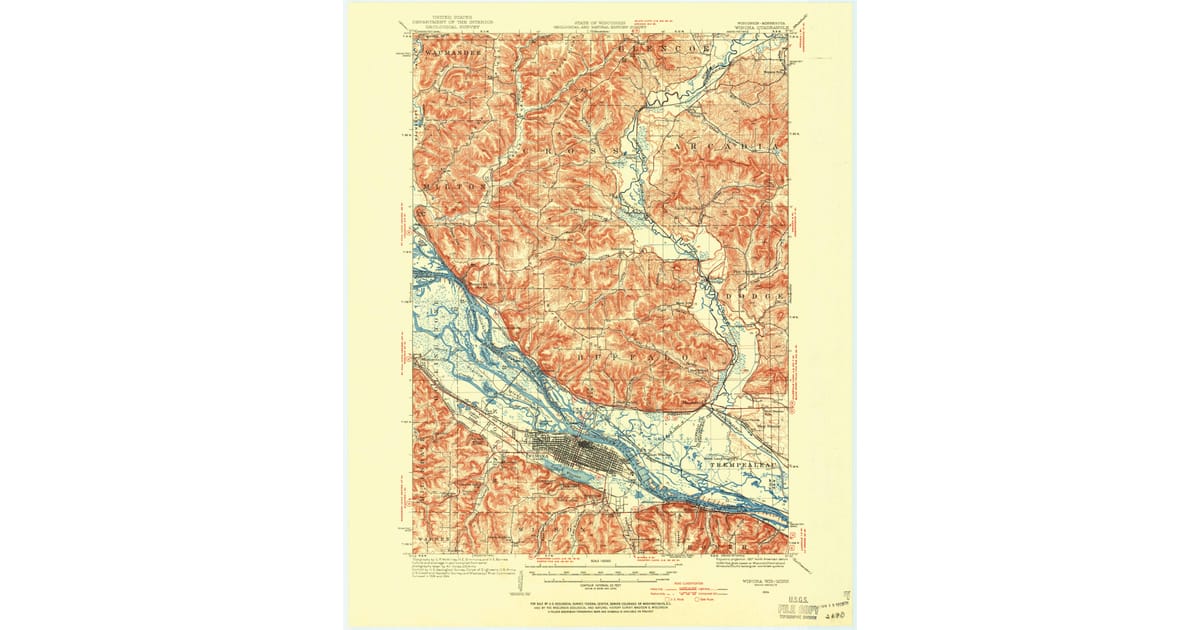 1934 Map of Winona, MN — High-Res | Pastmaps