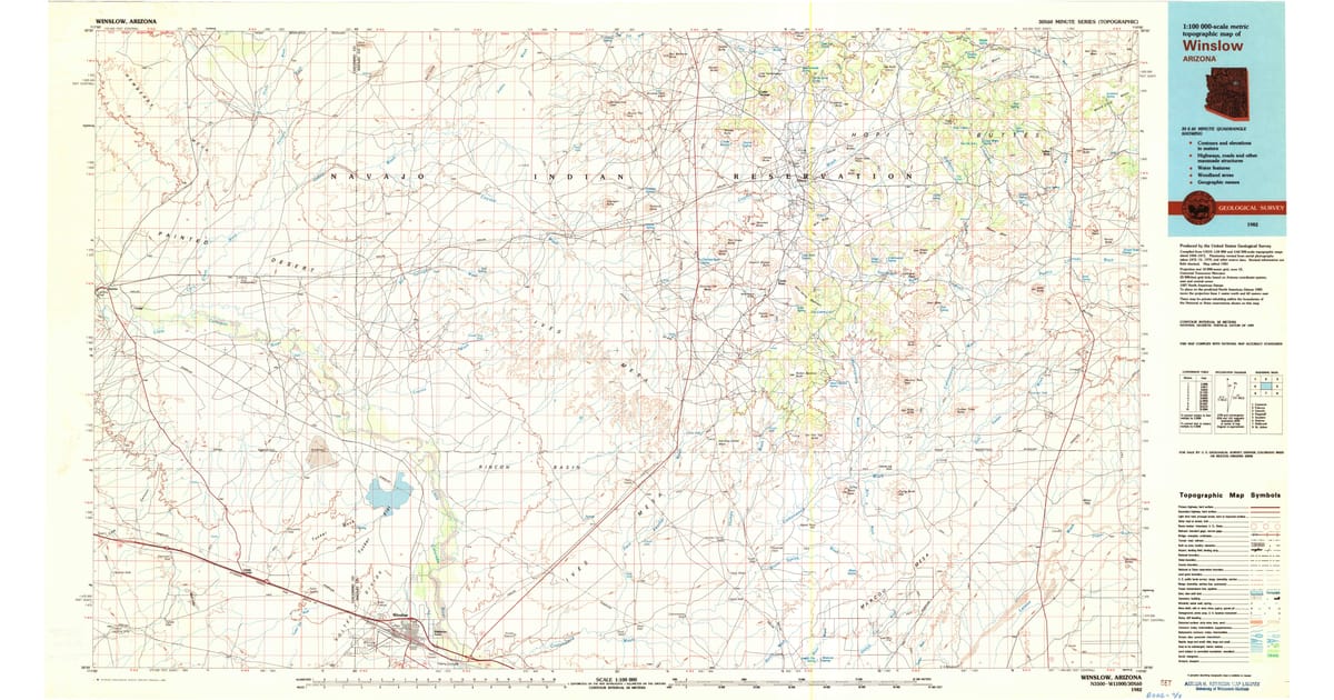 1980s Maps of Dilkon, Fort Defiance Agency | Pastmaps