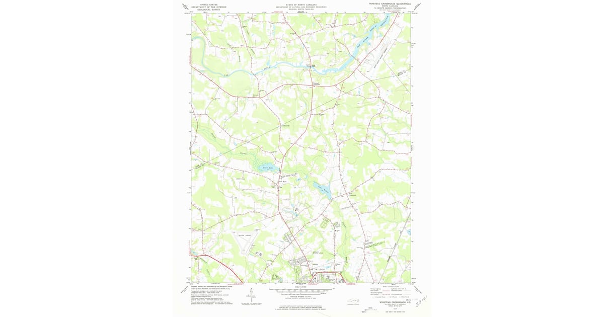 1970s Maps of Wilson County, NC | Pastmaps