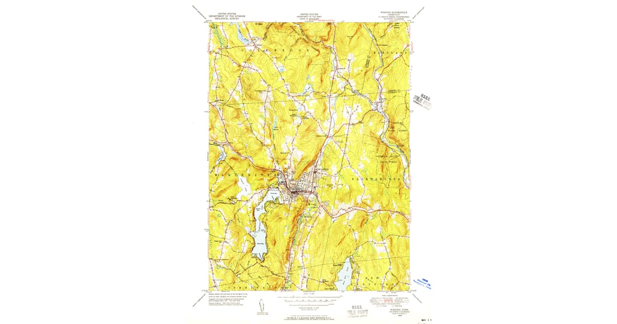 1948 Map of Winsted, CT — High-Res | Pastmaps
