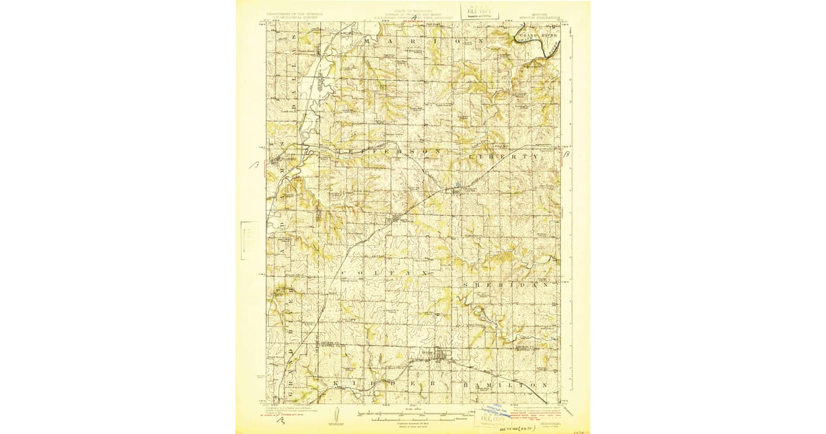 1924 Map of Winston, MO — High-Res | Pastmaps
