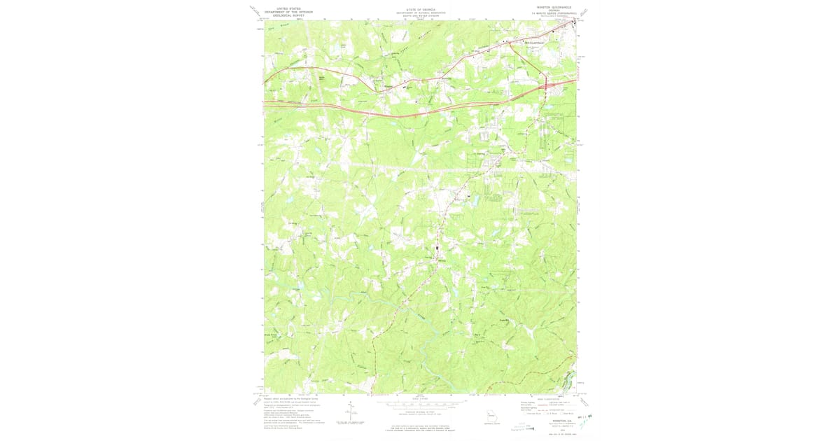 1970s Maps of Fulton County, GA | Pastmaps