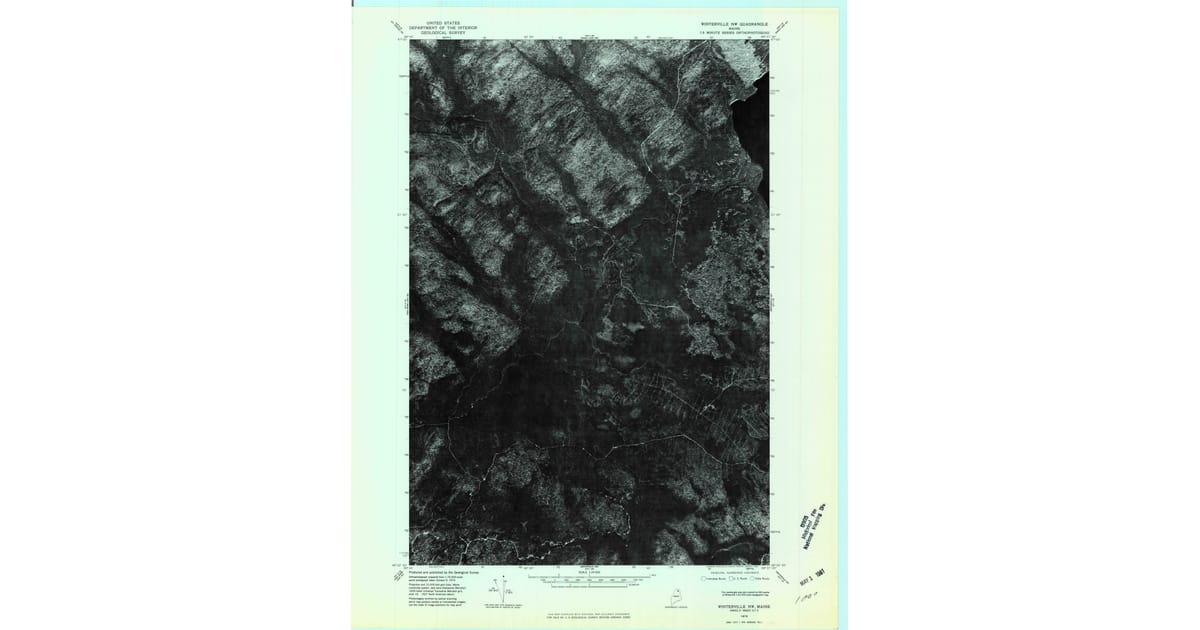 1970s Maps of Winterville Plantation, ME | Pastmaps