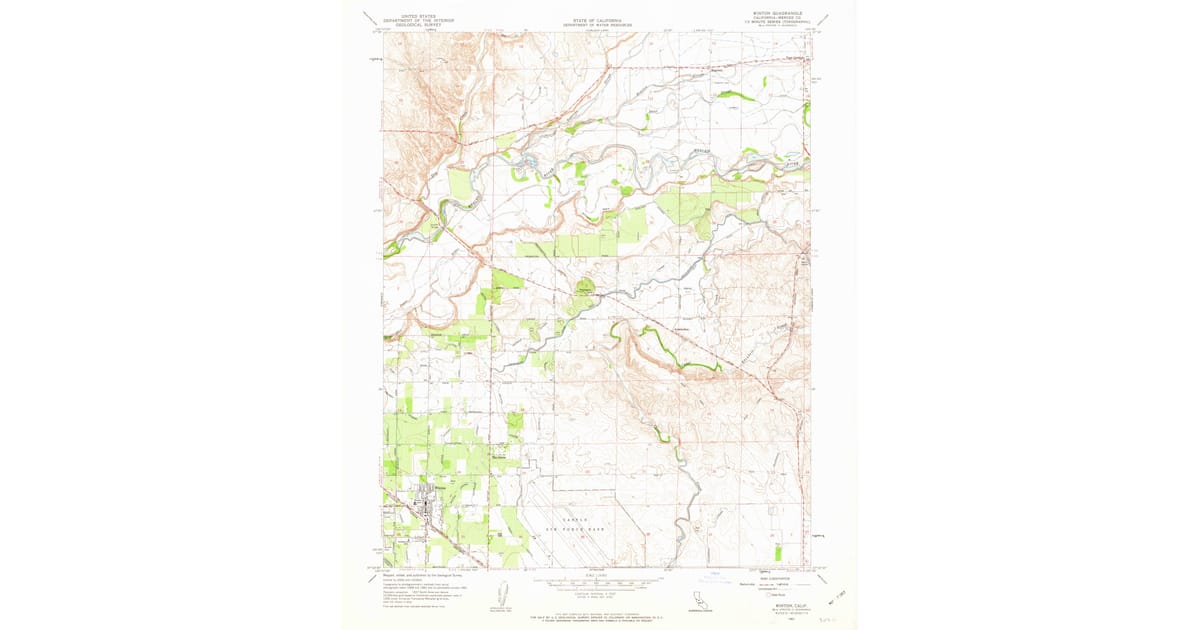 1961 Map of Winton, CA — High-Res | Pastmaps