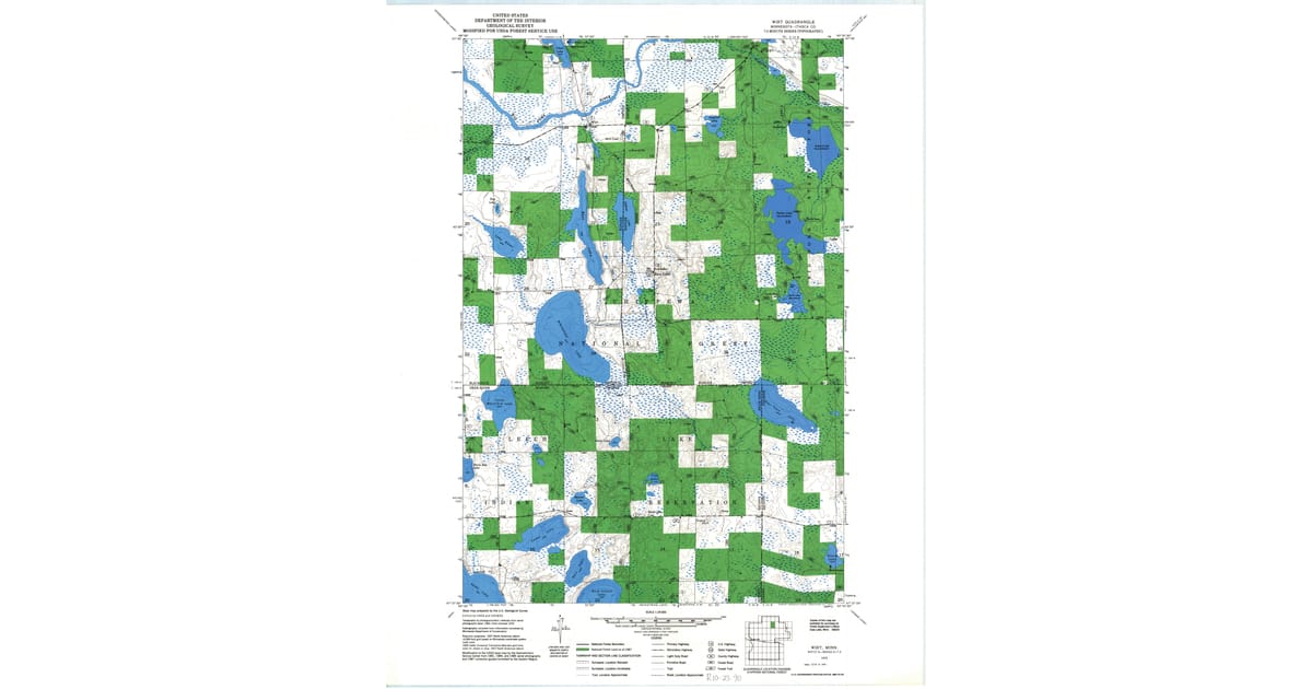 1970 Map of Wirt, Itasca County, MN — High-Res | Pastmaps