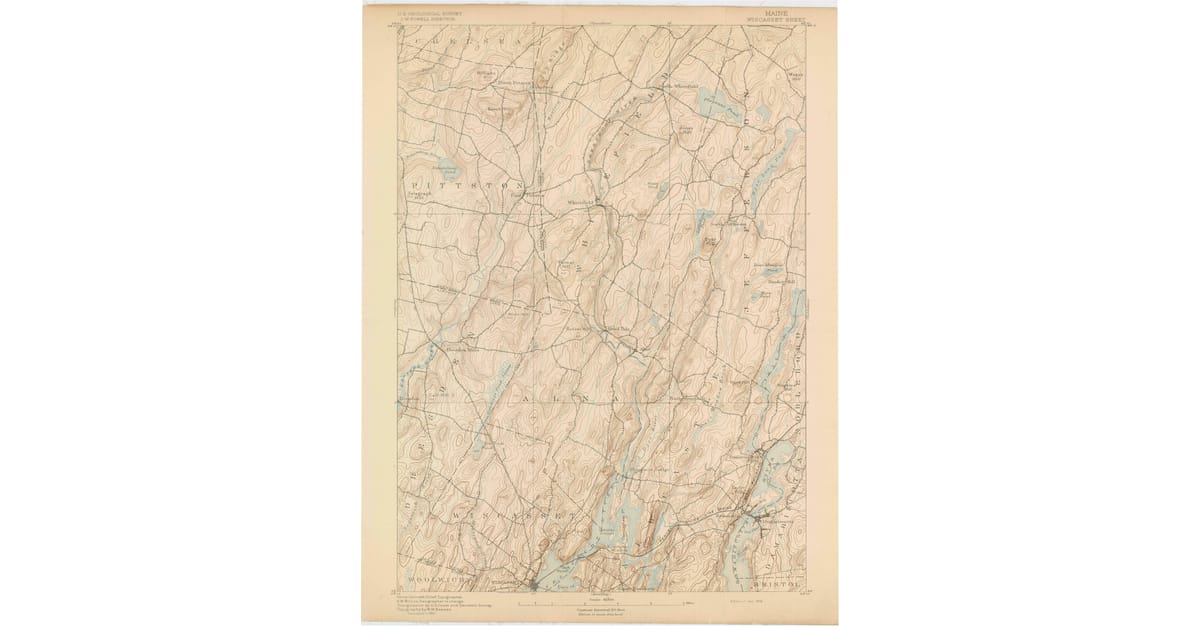 1800s (19th Century) Maps of Newcastle, ME | Pastmaps