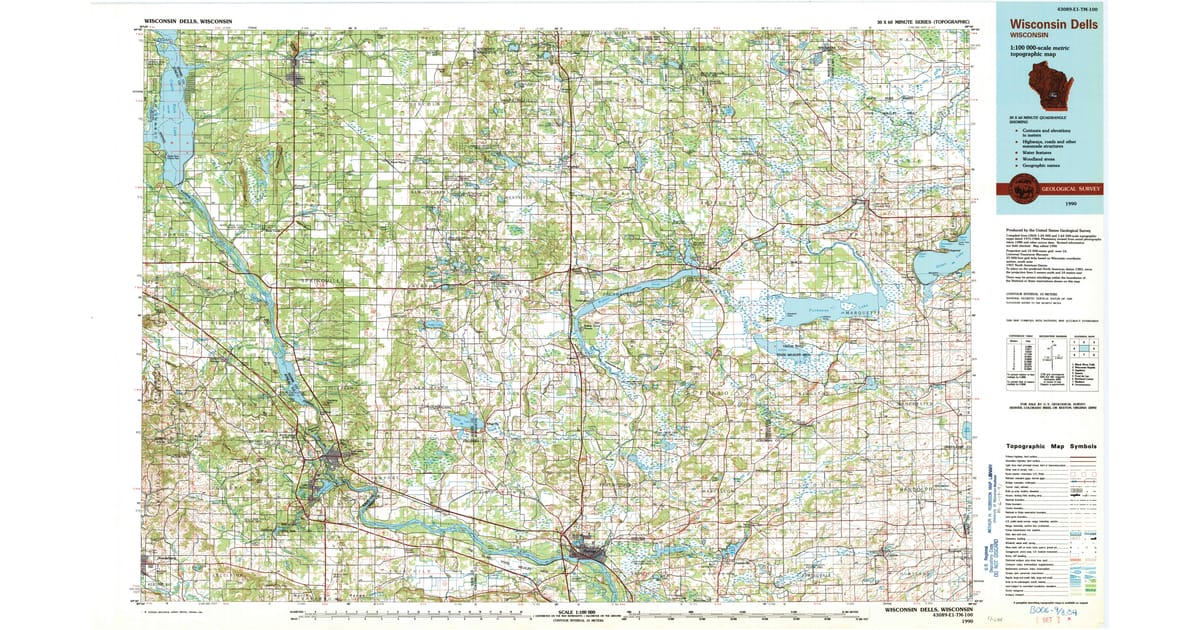 1990s Maps of Princeton, WI | Pastmaps