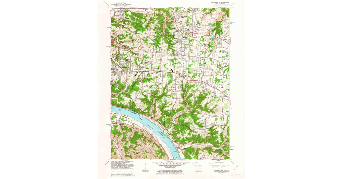 1960s Maps of Nordyke Trails, Anderson Township | Pastmaps
