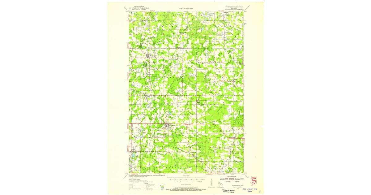 Old Historical Maps of Wittenberg, WI | Pastmaps