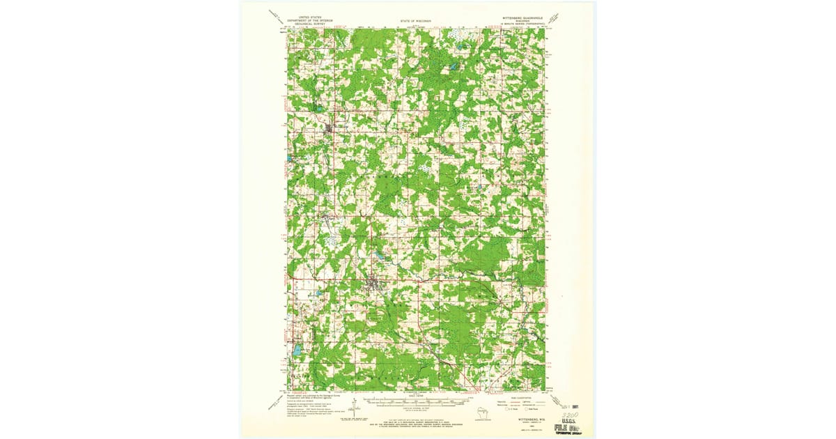 1960s Maps of Elderon, WI | Pastmaps
