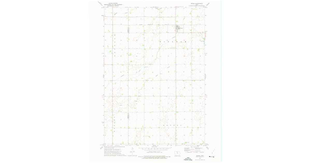 1972 Map of Woden, IA — High-Res | Pastmaps