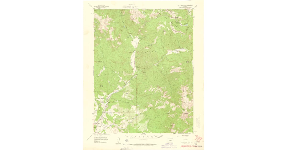 1957 Map of Wolf Creek Pass, Archuleta County, CO — High-Res | Pastmaps
