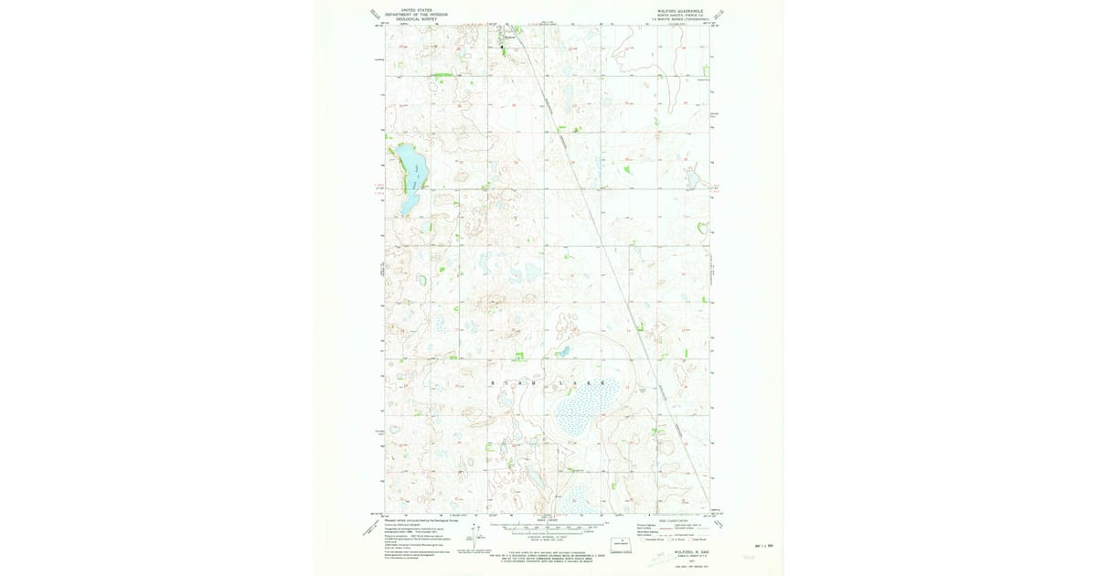 1970s Maps of Pierce County, ND | Pastmaps
