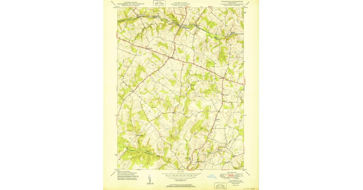 1950s Maps of River Plantations, Howard County | Pastmaps