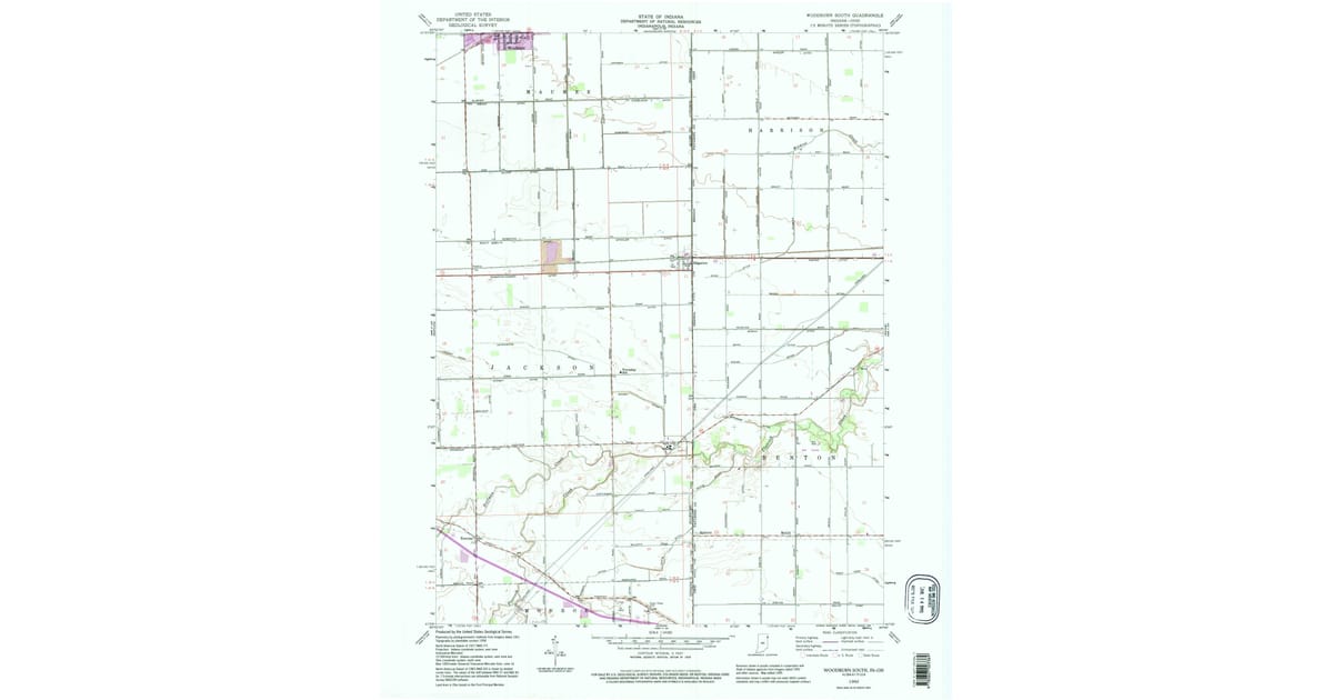 1990s Maps of Paulding County, OH | Pastmaps