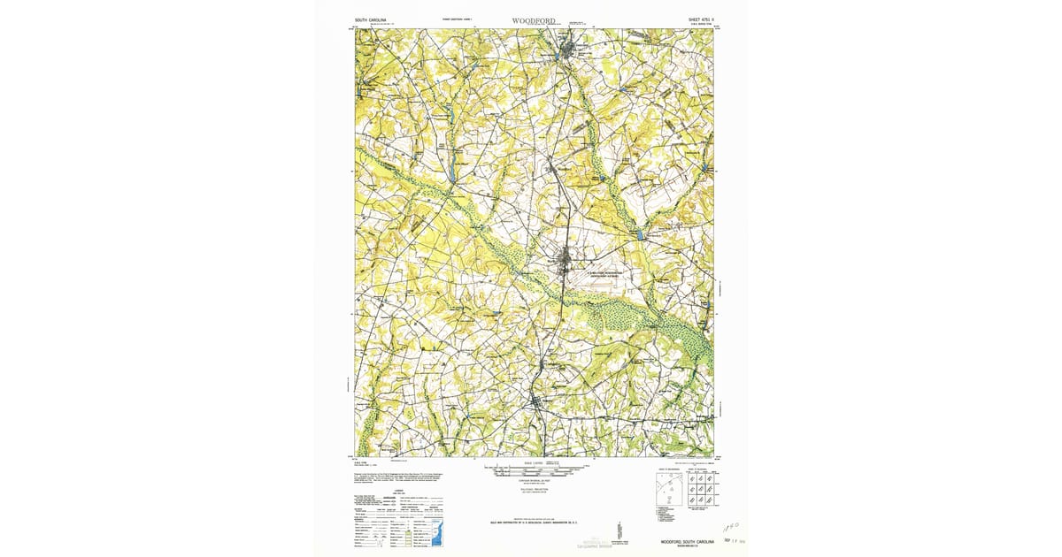 1940s Maps of Neeses, SC | Pastmaps
