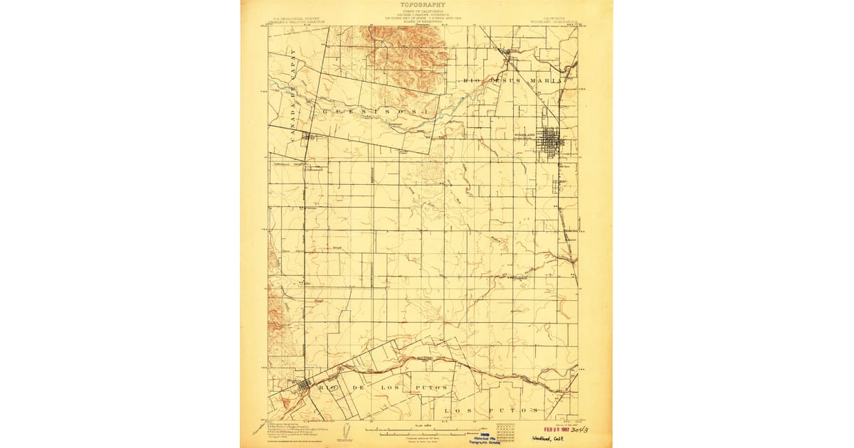 1907 Map of Woodland, CA — High-Res | Pastmaps
