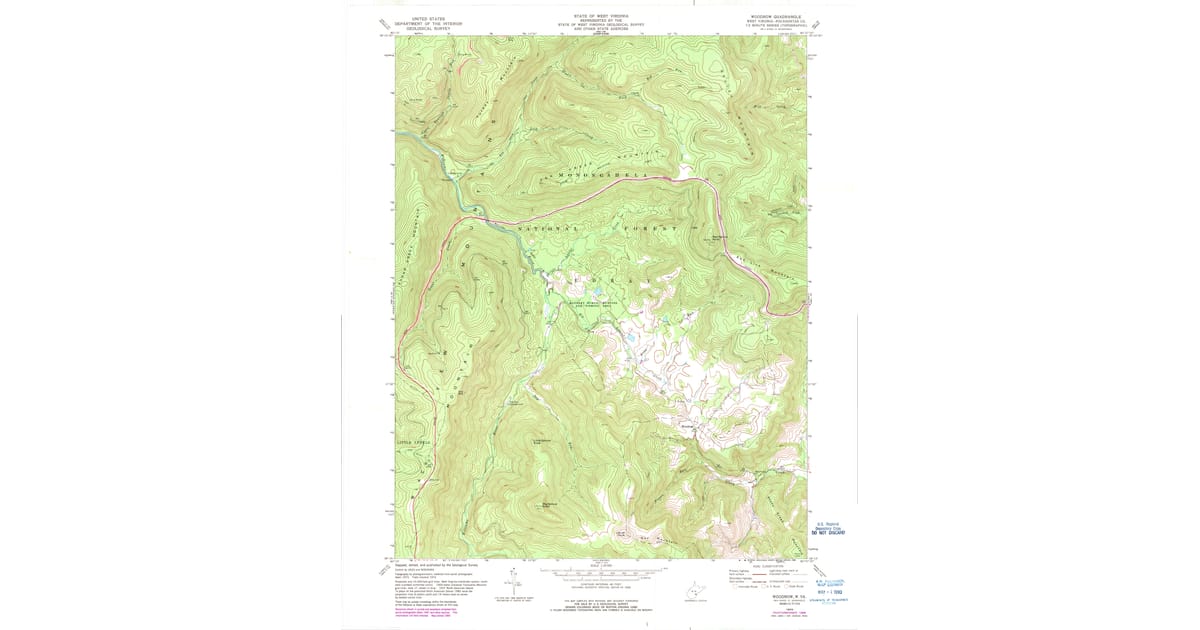 1970s Maps of Woodrow, WV | Pastmaps