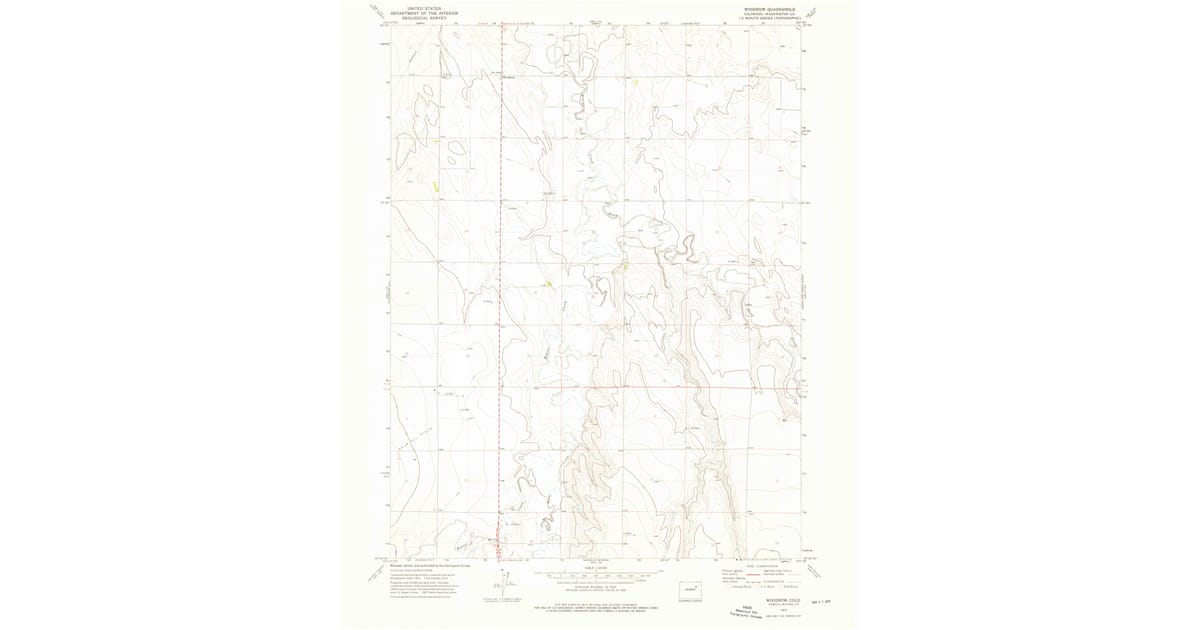 1970s Maps of Woodrow, CO | Pastmaps