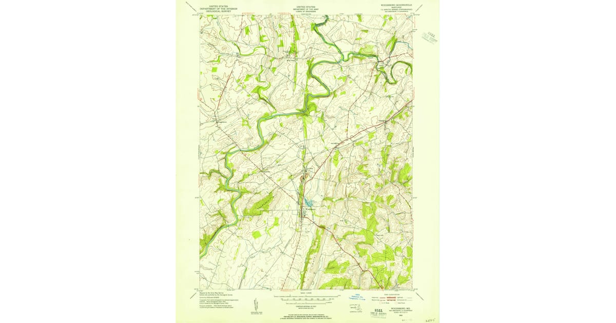 1950s Maps of Devon Farms, Frederick County | Pastmaps
