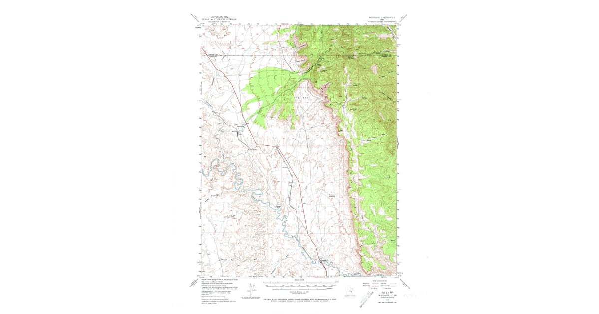 1949 Map of Woodside, Emery County, UT — High-Res | Pastmaps