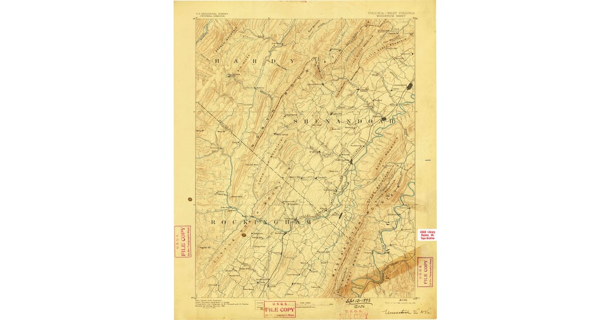 Old Maps of Quicksburg, VA for Genealogy | Pastmaps