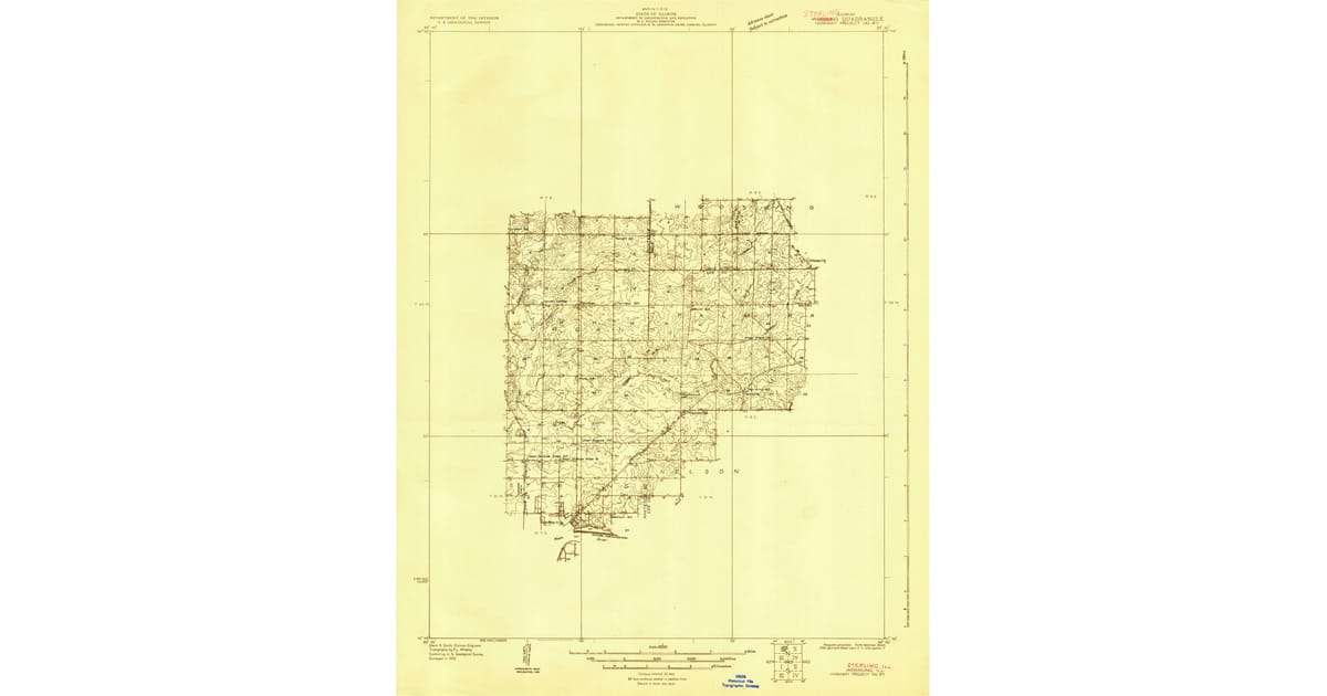 Old Historical Maps of Sterling, IL | Pastmaps