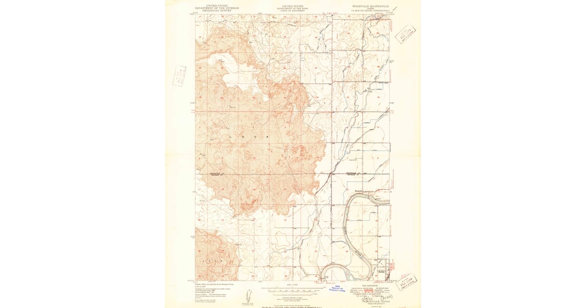 1950s Maps of Bingham County, ID | Pastmaps
