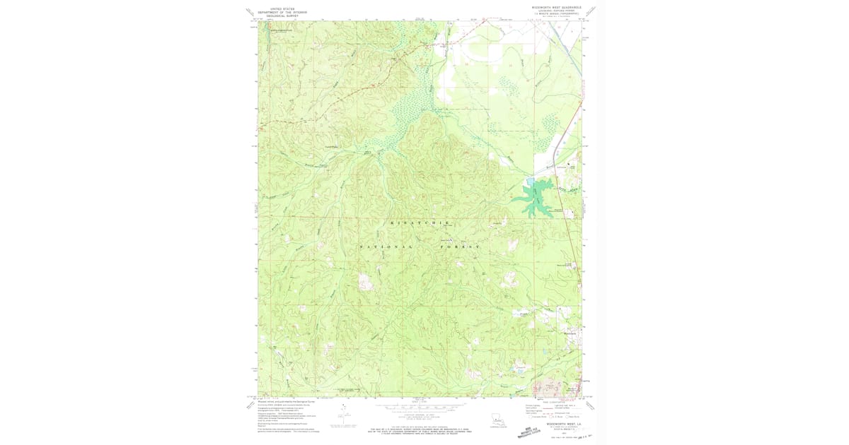 1970s Maps of Castor Plunge, LA | Pastmaps