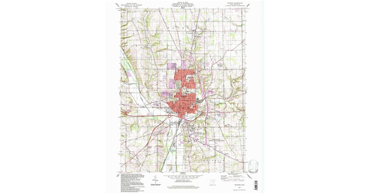 1994 Map of Wooster, OH — High-Res | Pastmaps