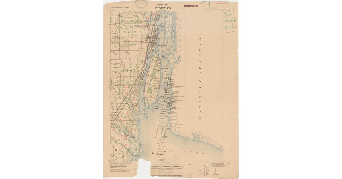 1912 Map of Wyandotte, MI — High-Res | Pastmaps
