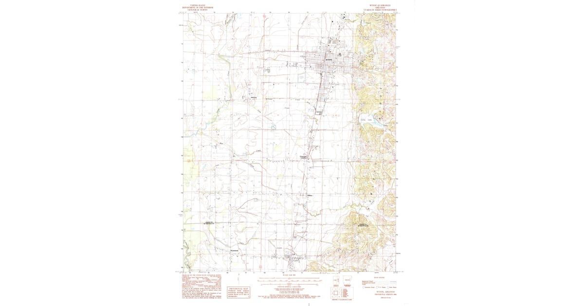 1984 Map of Wynne, AR — High-Res | Pastmaps