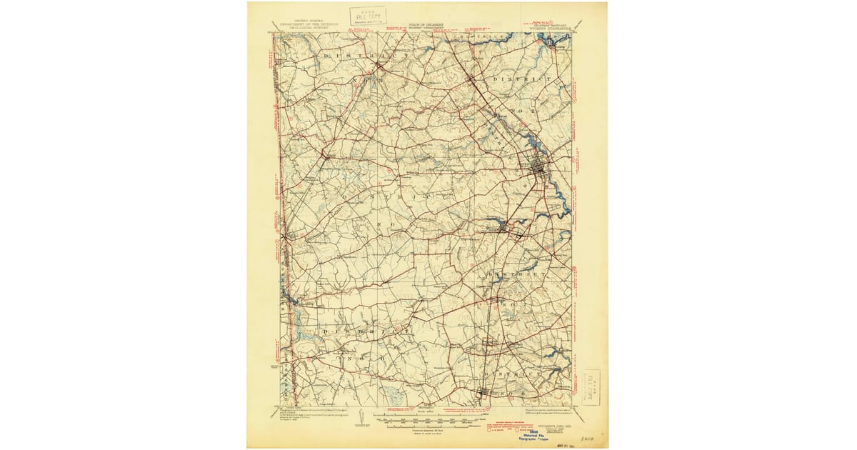 1930s Maps of White Oak Farms, Dover | Pastmaps