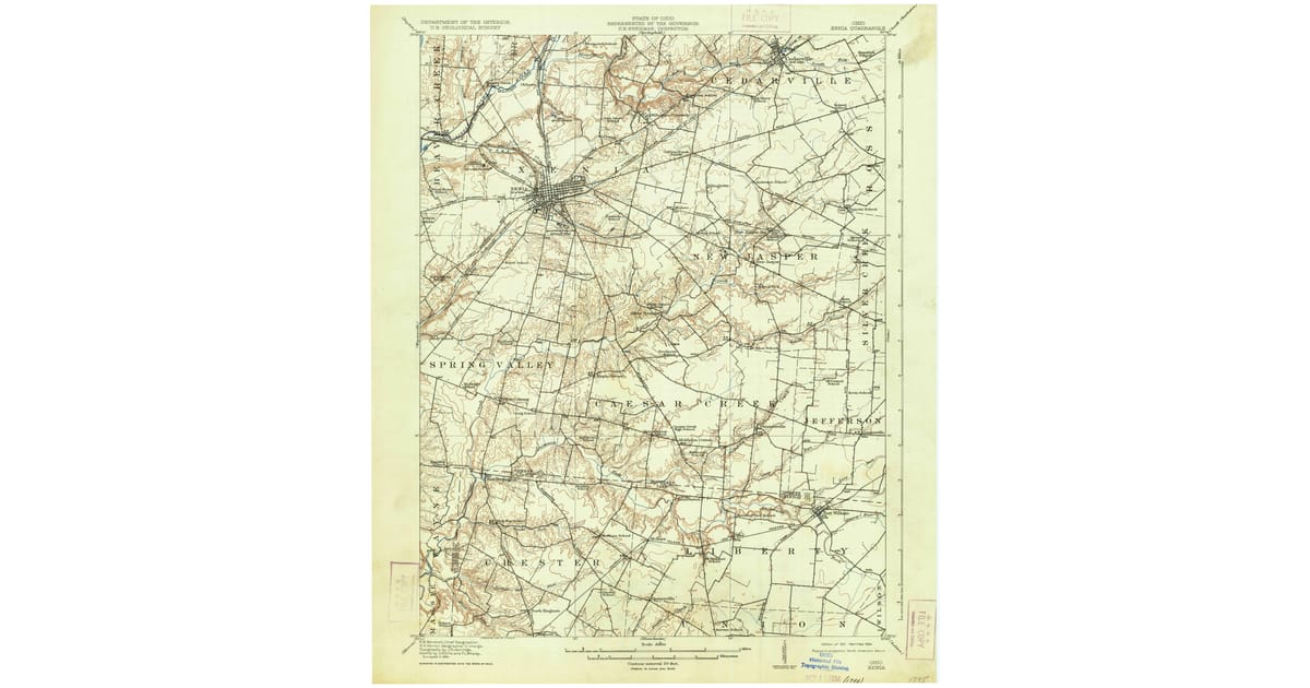 Old Maps of Shawnee Hills, New Jasper Township | Pastmaps